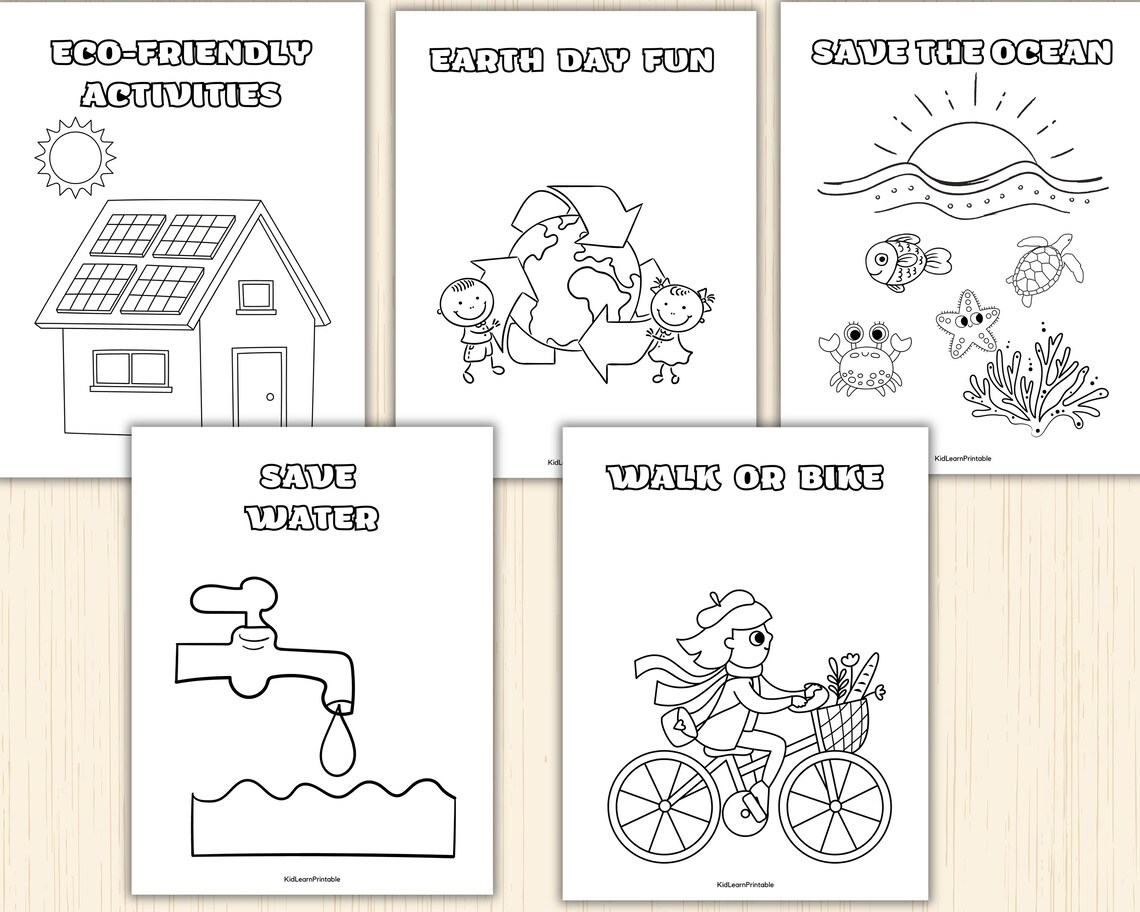 Earth Day Coloring Pages,earth Day Worksheet,coloring Sheets, Spring ...