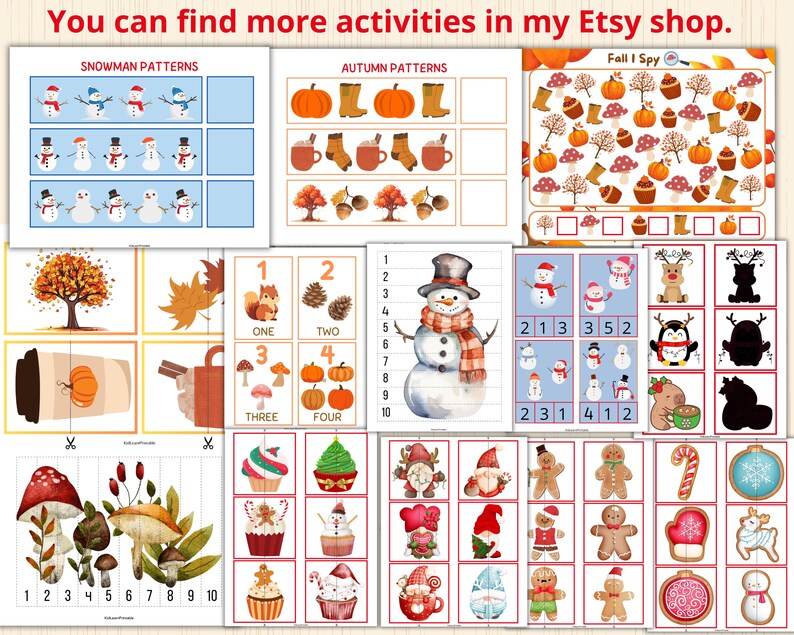 Snowman Count and Clip Cards,counting Snowman Cards,montessori Cards ...