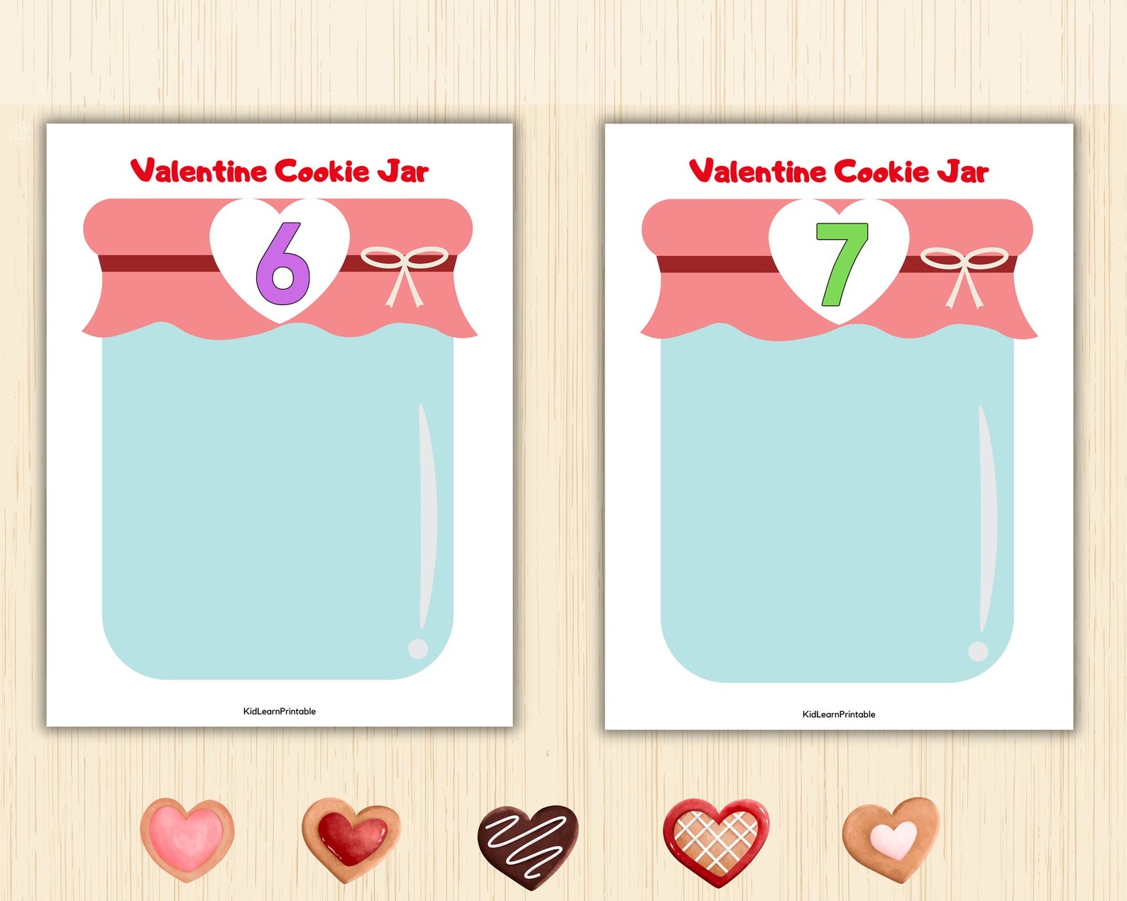 Valentine Counting Activity, Numbers 1-10, Count Activities,prek ...