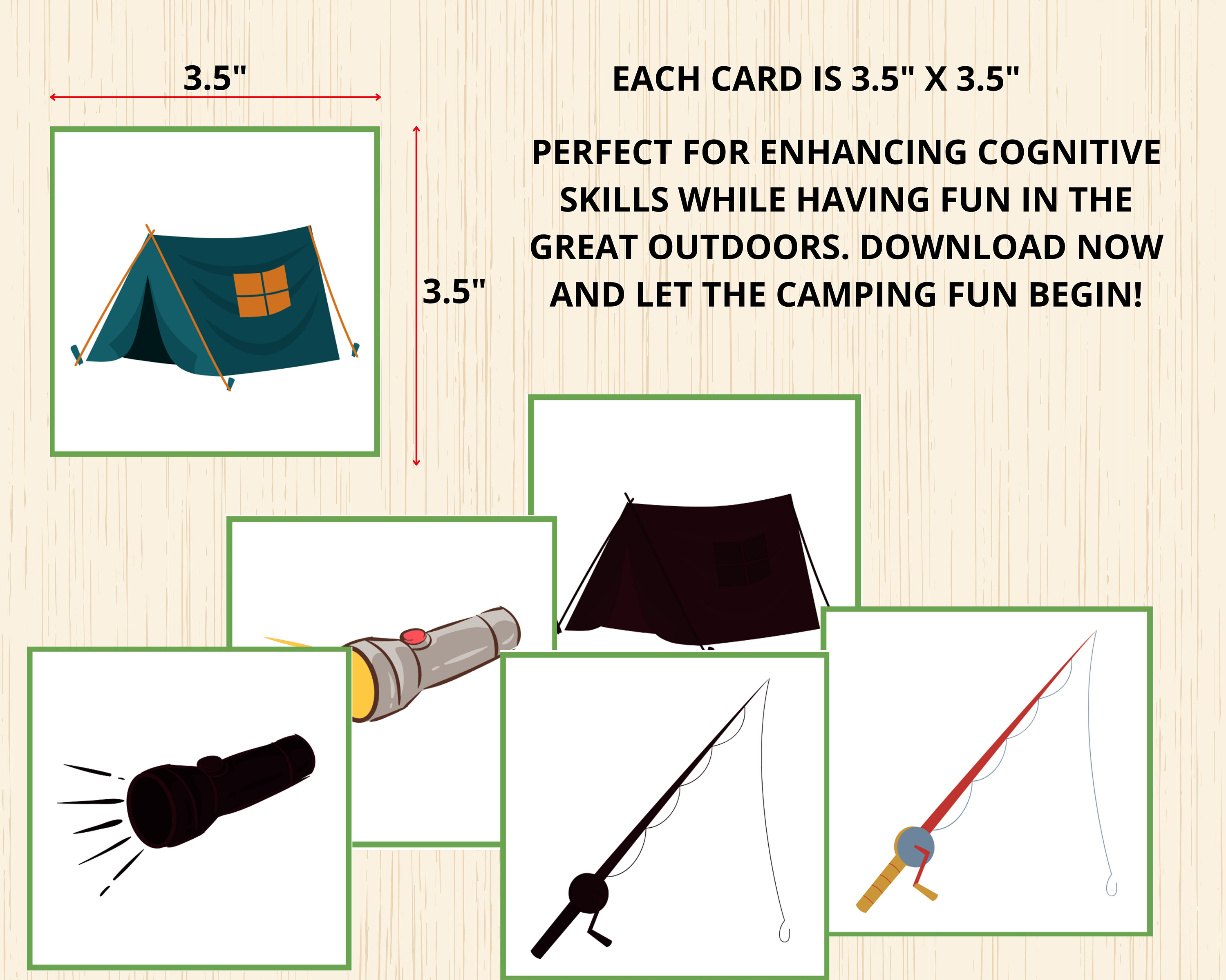Camping Shadow Matching,camping Flashcards,camping Worksheet,preschool ...