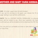 Mother and Baby Farm Animal Matching Card,montessori Farm Unit,farm ...