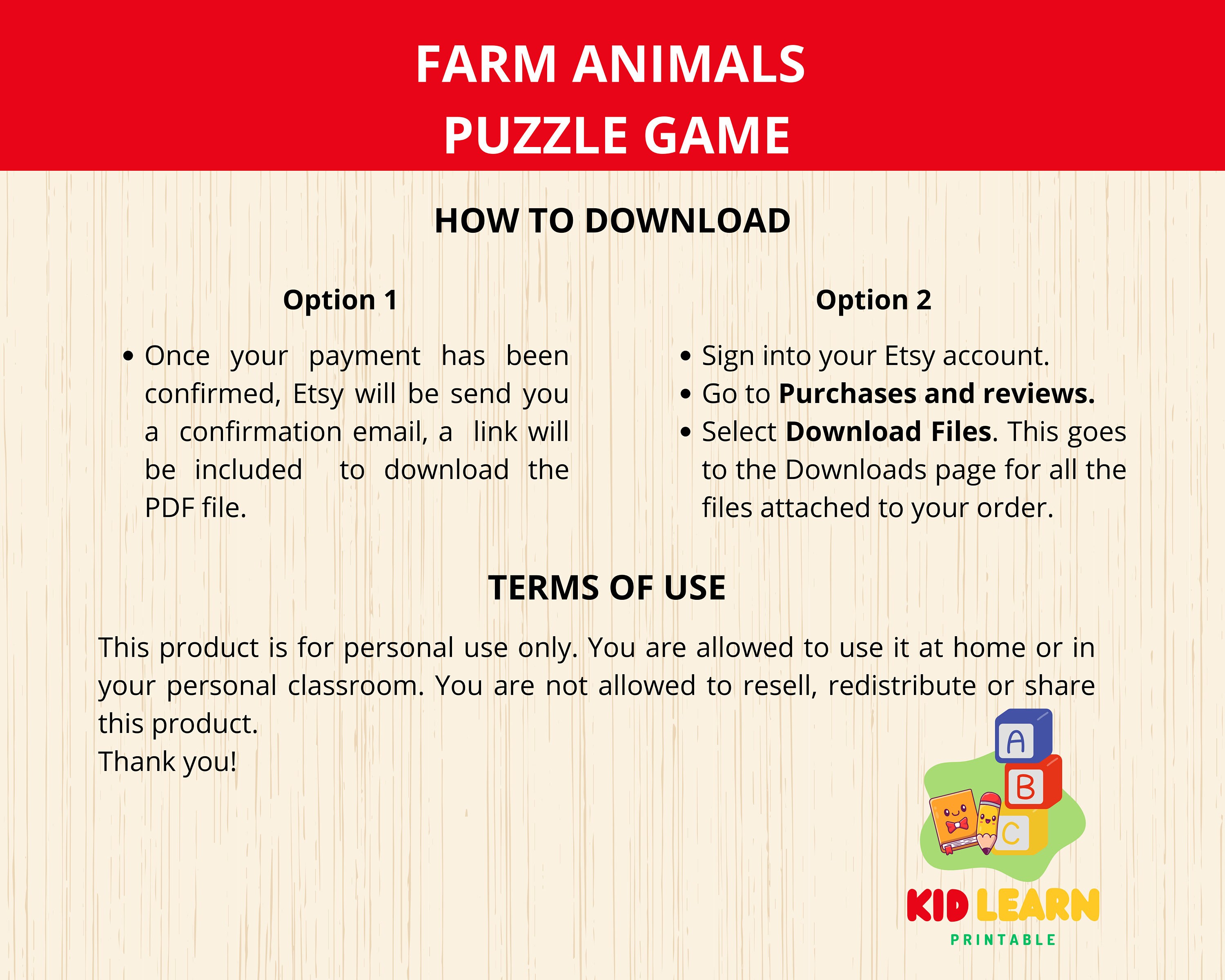 Farm Animals Puzzle Pairs,farm Animals Symmetry Puzzles, Animals ...