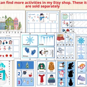Mitten Matching Game,winter Matching Game,winter Preschool Activity ...
