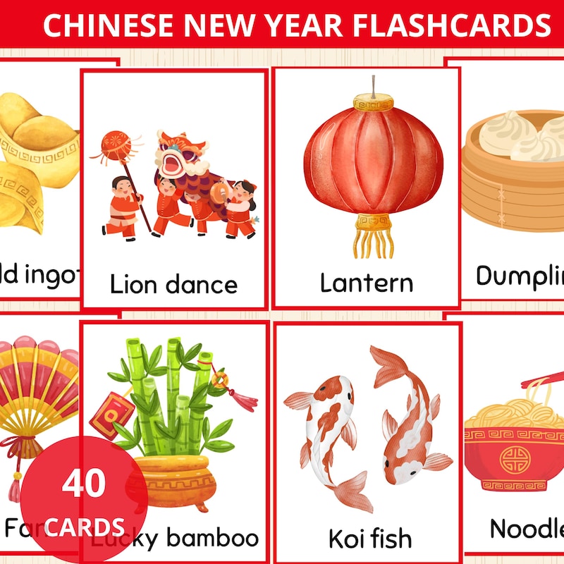 Chinese New Year Card - Etsy Singapore
