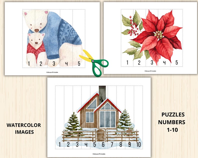Winter Number Puzzle,winter Number Sequence Puzzles,xmas Numbers ...