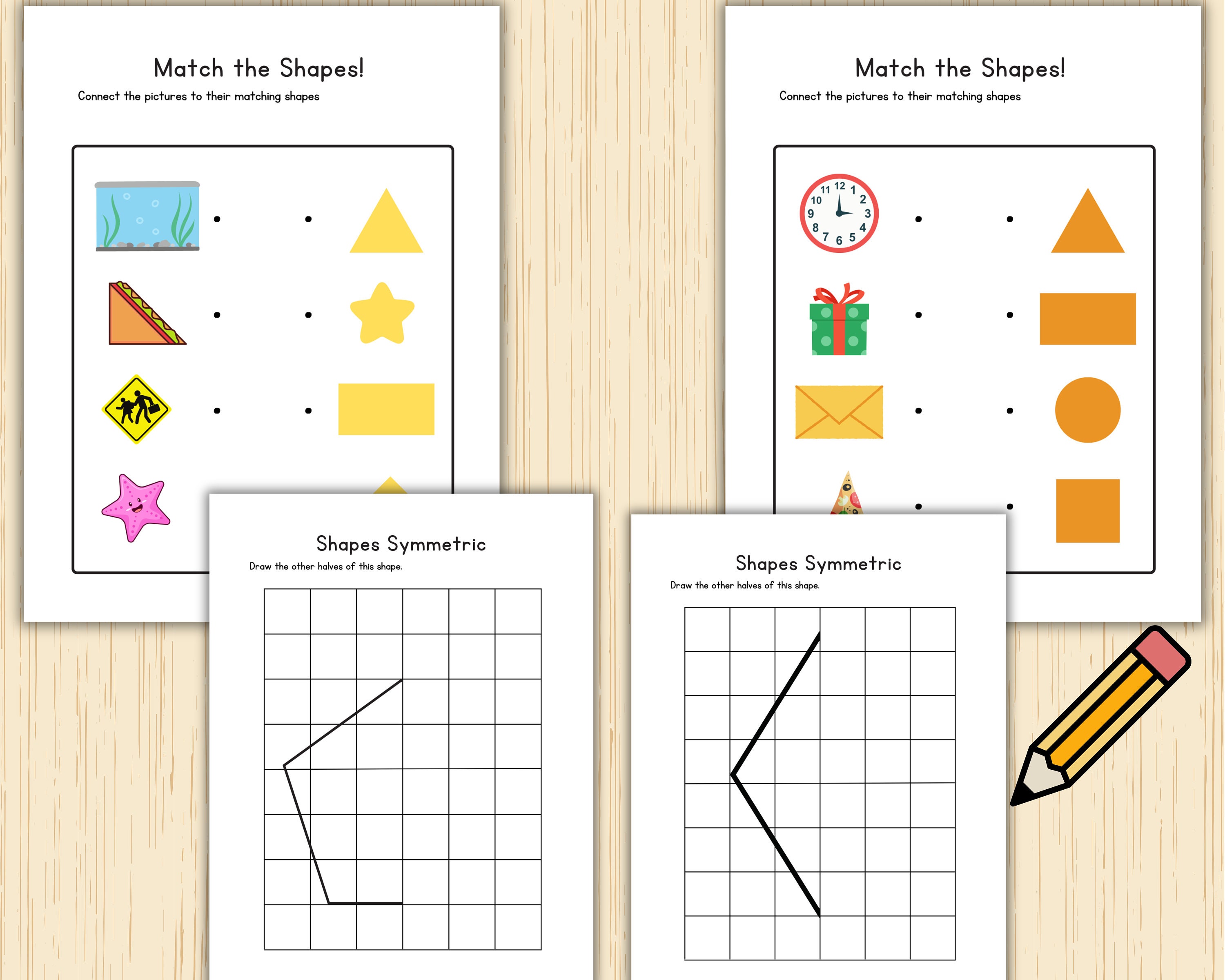 Preschool Shapes Worksheets, Prek Shape,shape Activities, Basic Shapes ...