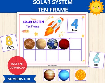 Solar System, Space - Printable Book - Preschool, Kindergarten - Etsy
