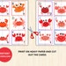 Crab Letter Match,preschool Letters,alphabet Matching Game,letter ...