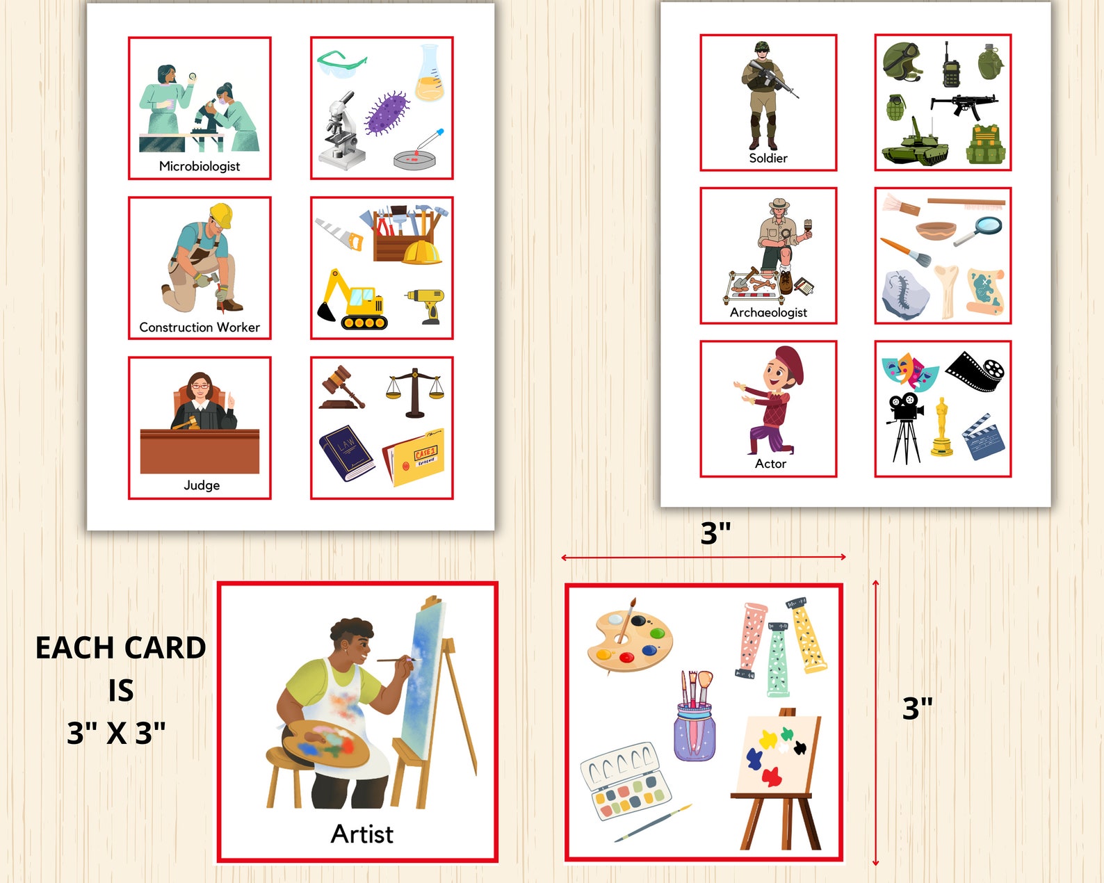 Professions Matching Activity,job Associations,occupation Puzzle,job ...