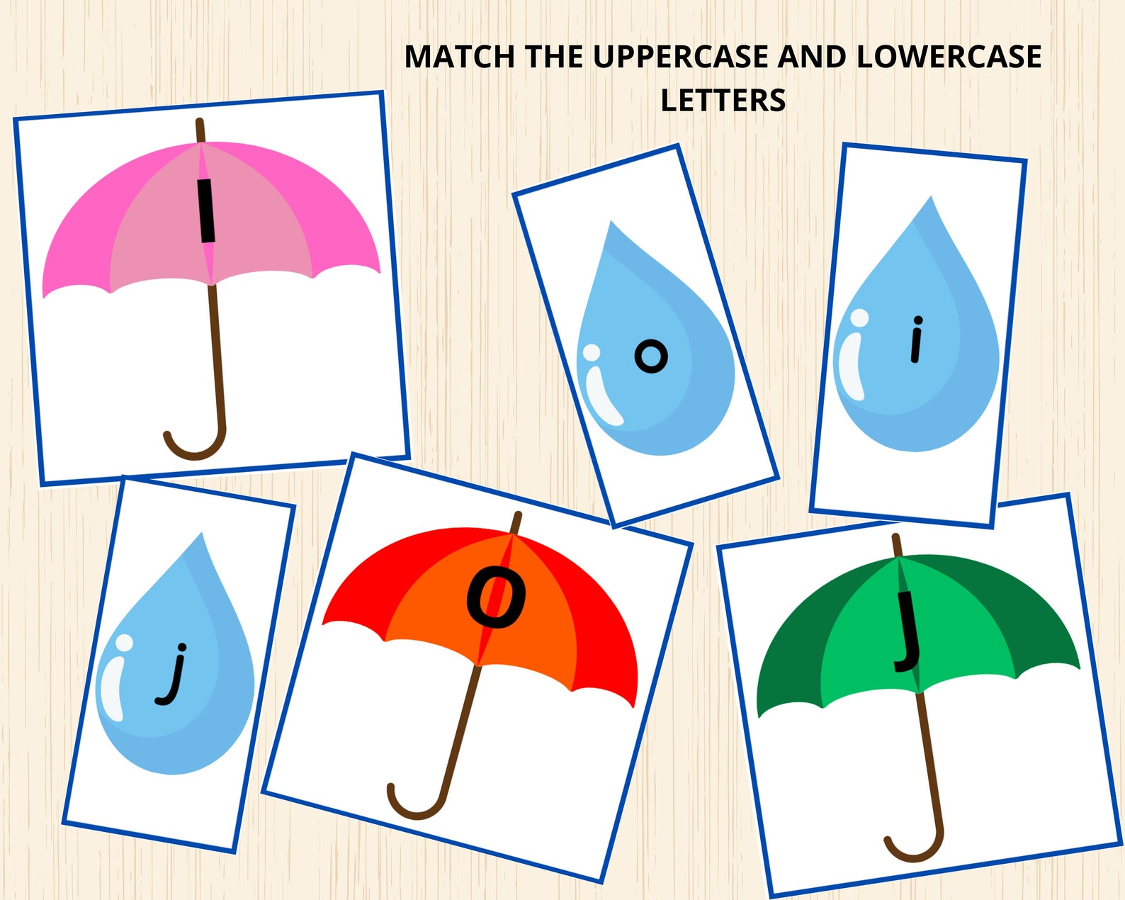 Weather Letter Match, Preschool Letters,alphabet Matching Game,alphabet ...