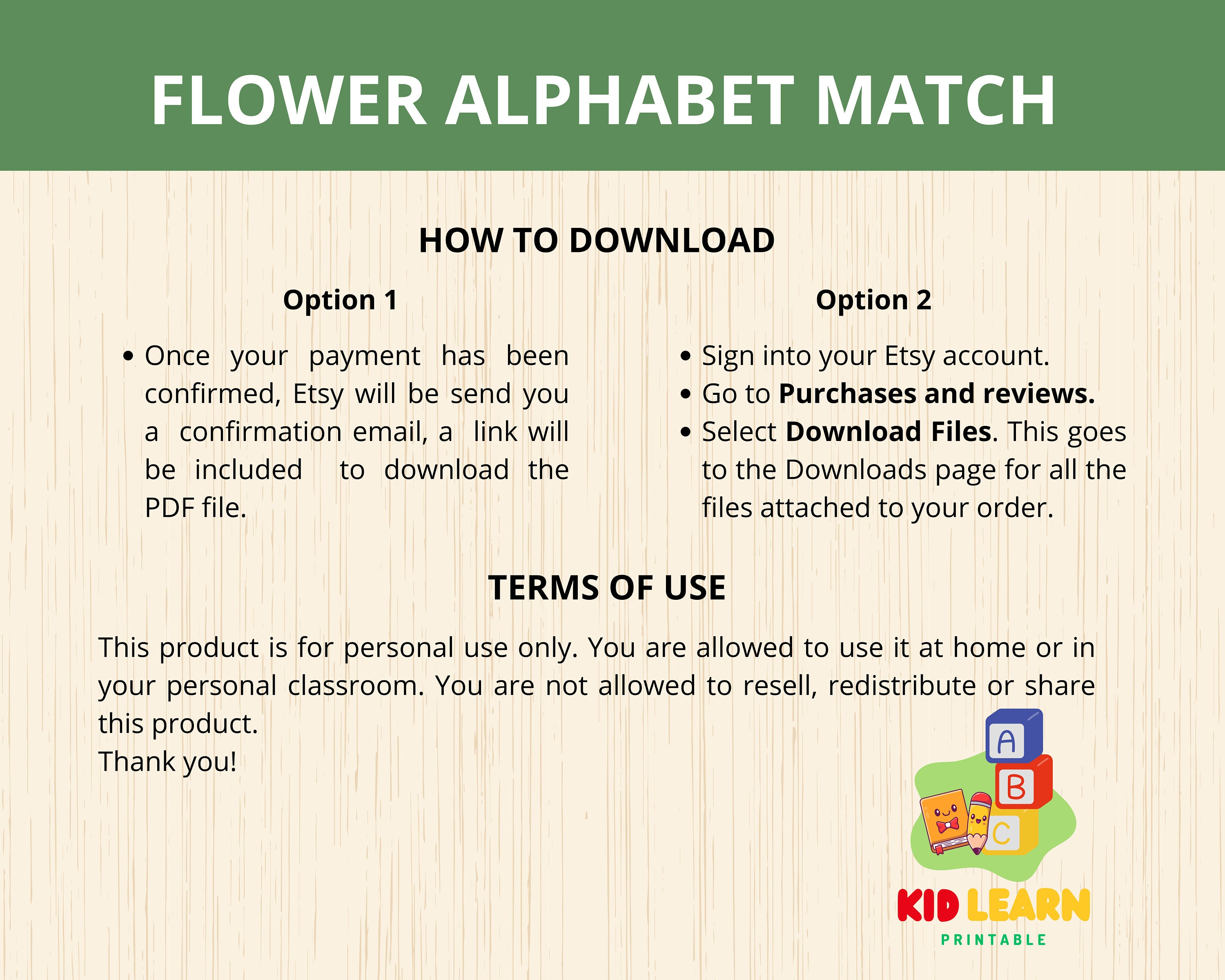 Flower Alphabet Match, Spring Preschool Activity,alphabet Matching Game ...