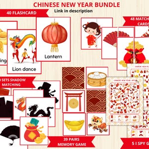 Chinese New Year Shadow Matching,matching Activity,lunar New Year ...