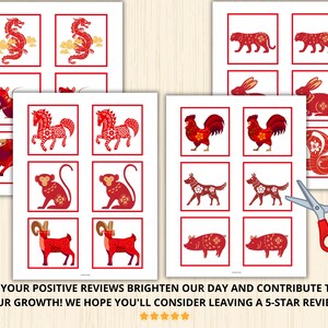 Chinese New Year Memory Game,lunar New Year Matching Activity,memory ...