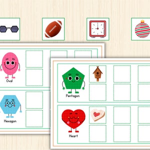 Shapes Sorting Activity,sort by Shape Activity,shape Matching Game ...