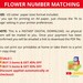 Flower Number Matching,spring Counting Number,spring Preschool Activity ...