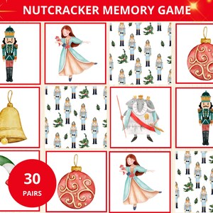 Nutcracker Memory Game,nutcracker Matching Activity,christmas Memory ...