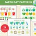 Earth Day Patterns,earth Day Busy Book,earth Day Activity, Cut and ...