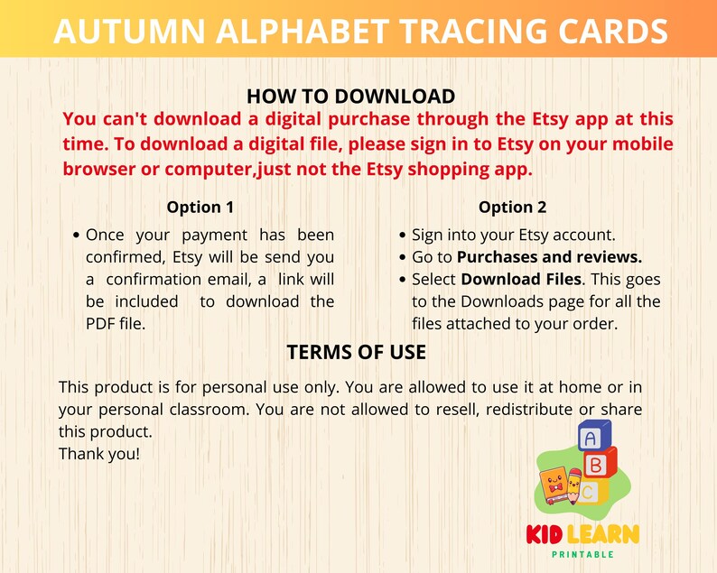 Autumn Alphabet Cards,tracing Letters,fall Letter Tracing,fall Tracing ...