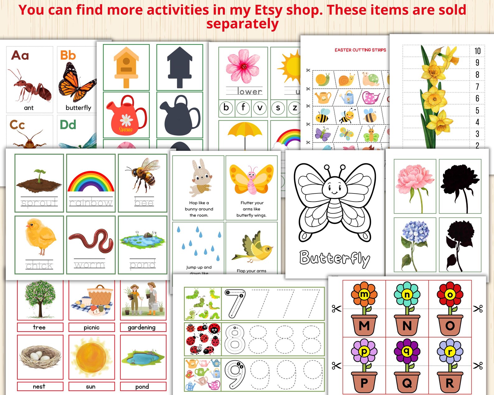 Spring Clothes Flashcards,montessori Clothes,clothing Vocabulary,spring ...