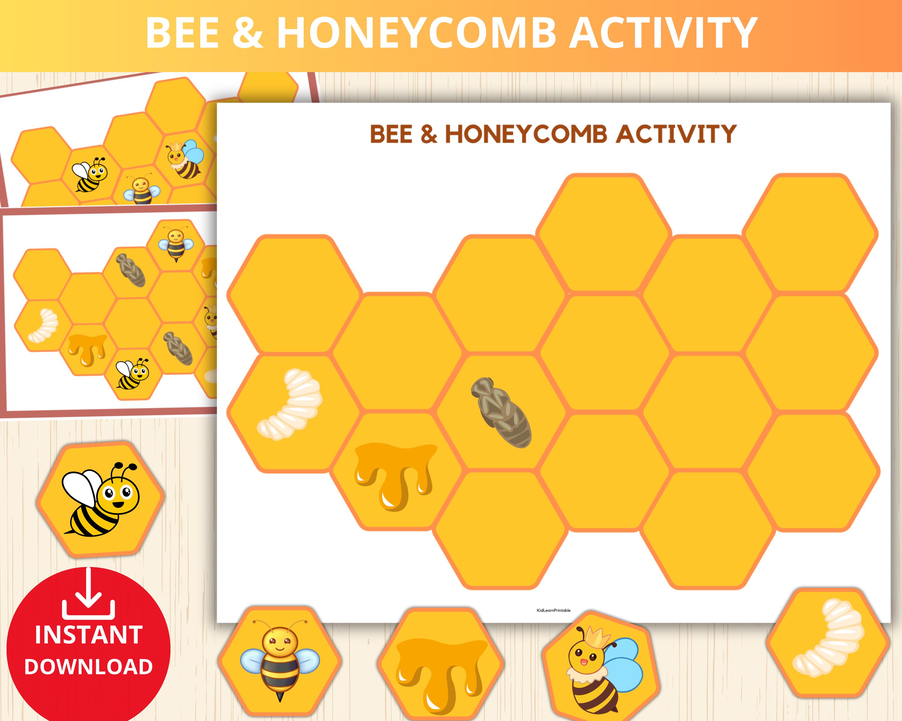 Bee Preschool Activity,bee Unit Study,honeybee Busy Book,sensory Bin ...