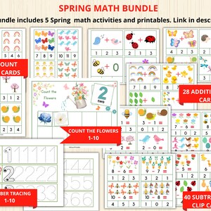 Spring Number Puzzles, Montessori Spring Printable, Number Sequence ...