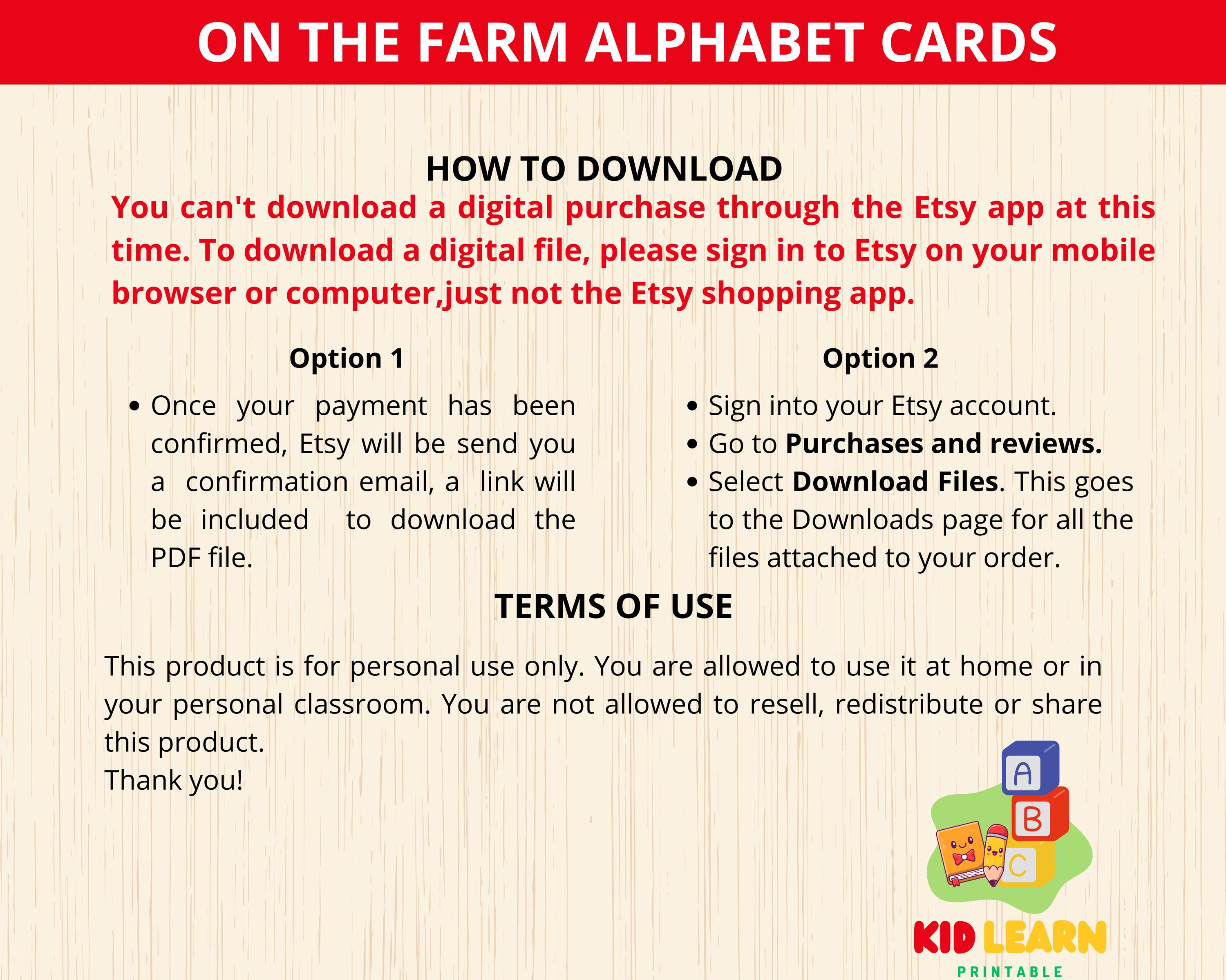 On the Farm Alphabet Cards,farm ABC Letters,farm Alphabet,farm ...