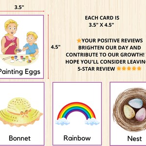 Easter Montessori Flashcards for Kids Easter Flash Cards Spring ...