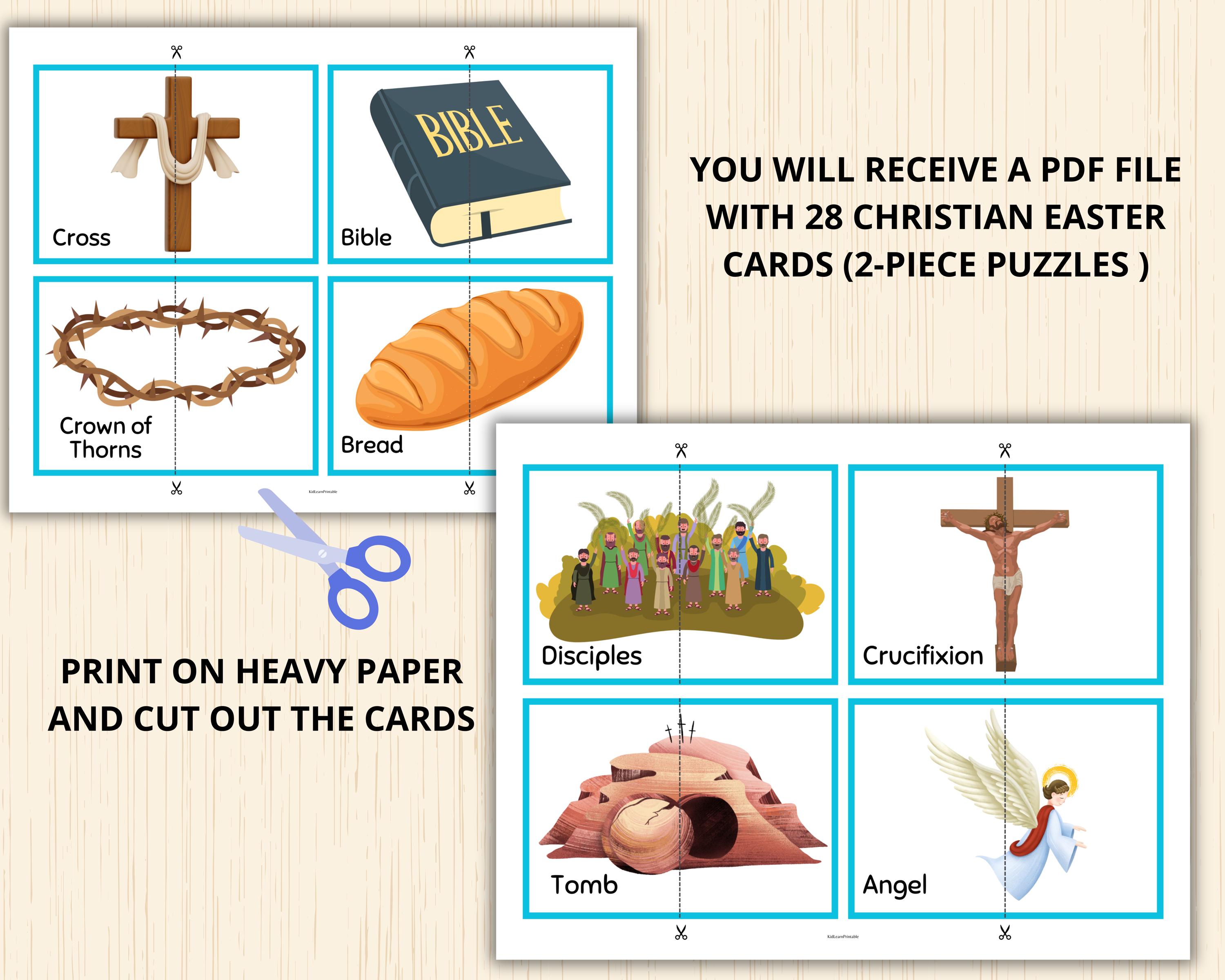 Easter Story Match Game,christian Easter Matching Activity,bible ...