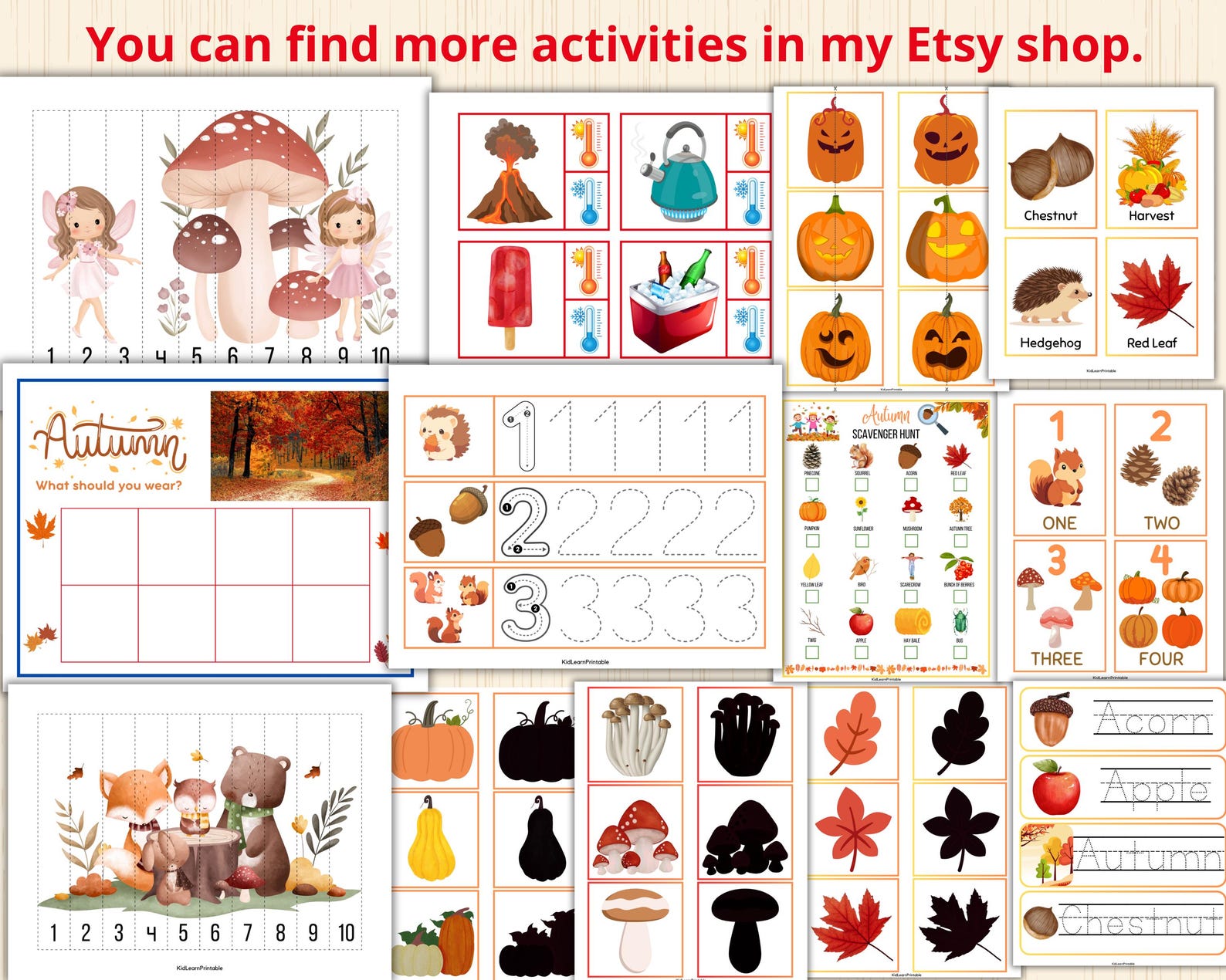 Leaf Patterns,leaves Montessori,pattern Worksheets,homeschool Learning ...