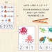 Ocean Animal Count and Clip Cards,numbers 1-20,ocean Animals Flashcards ...