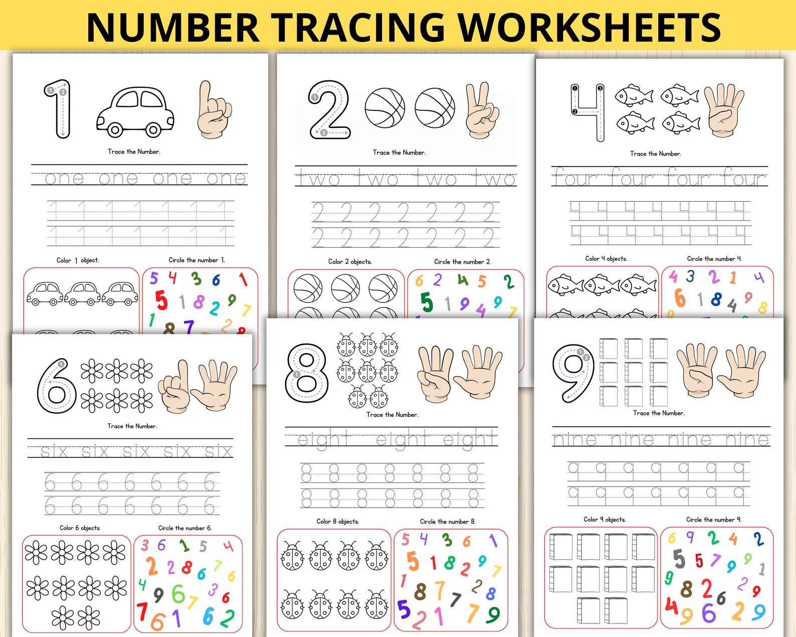 Number Tracing Worksheets,number Tracing Sheet,traceable Numbers ...