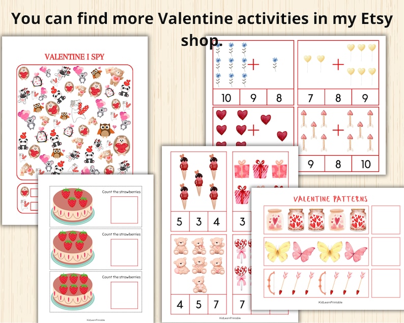 Montessori 3 Part Valentine's Day Cards, Flashcards, Montessori ...