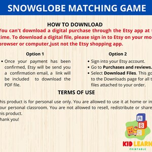 Penguin Matching Game,winter Match Activity,match the Halves,winter ...