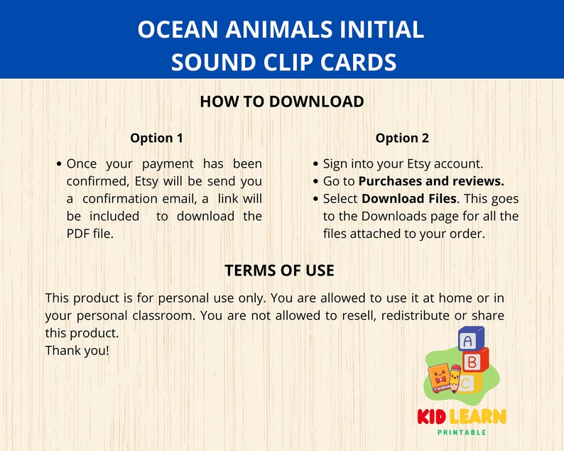 Ocean Animal Phonics Clip Cards, Beginning Sound Activity, Sea Animals ...