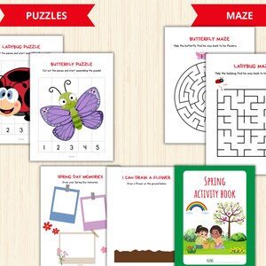 Spring Preschool Packet,spring Preschool Worksheets,spring Learning ...