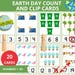 Earth Day Count and Clip Cards,numbers 1-20,counting Cards, Earth Day ...
