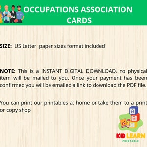 Professions Matching Activity,job Associations,occupation Puzzle,job ...