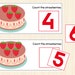 Valentine Count Strawberries Math Printable, Counting Valentines ...