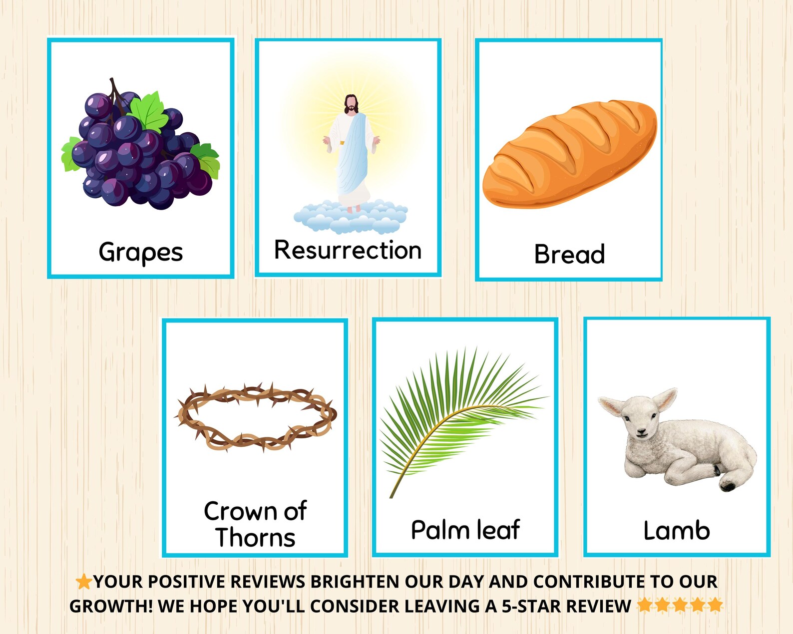 Easter Story Flashcards,religeous Easter Flash Cards,christian Easter ...