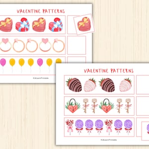 Valentine Patterns,preschool Curriculum,valentine Activity for Kids ...