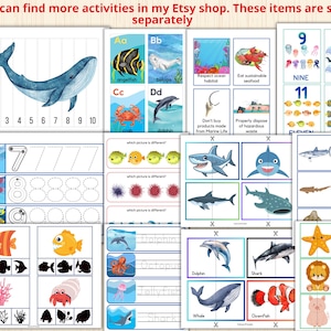 Ocean Scavenger Hunt,under the Sea Scavenger Hunt,aquarium Trasure Hunt ...
