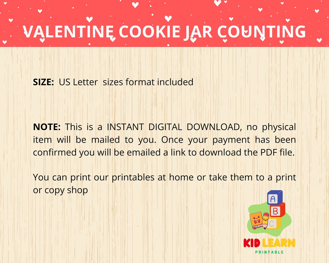 Valentine Counting Activity, Numbers 1-10, Count Activities,prek ...