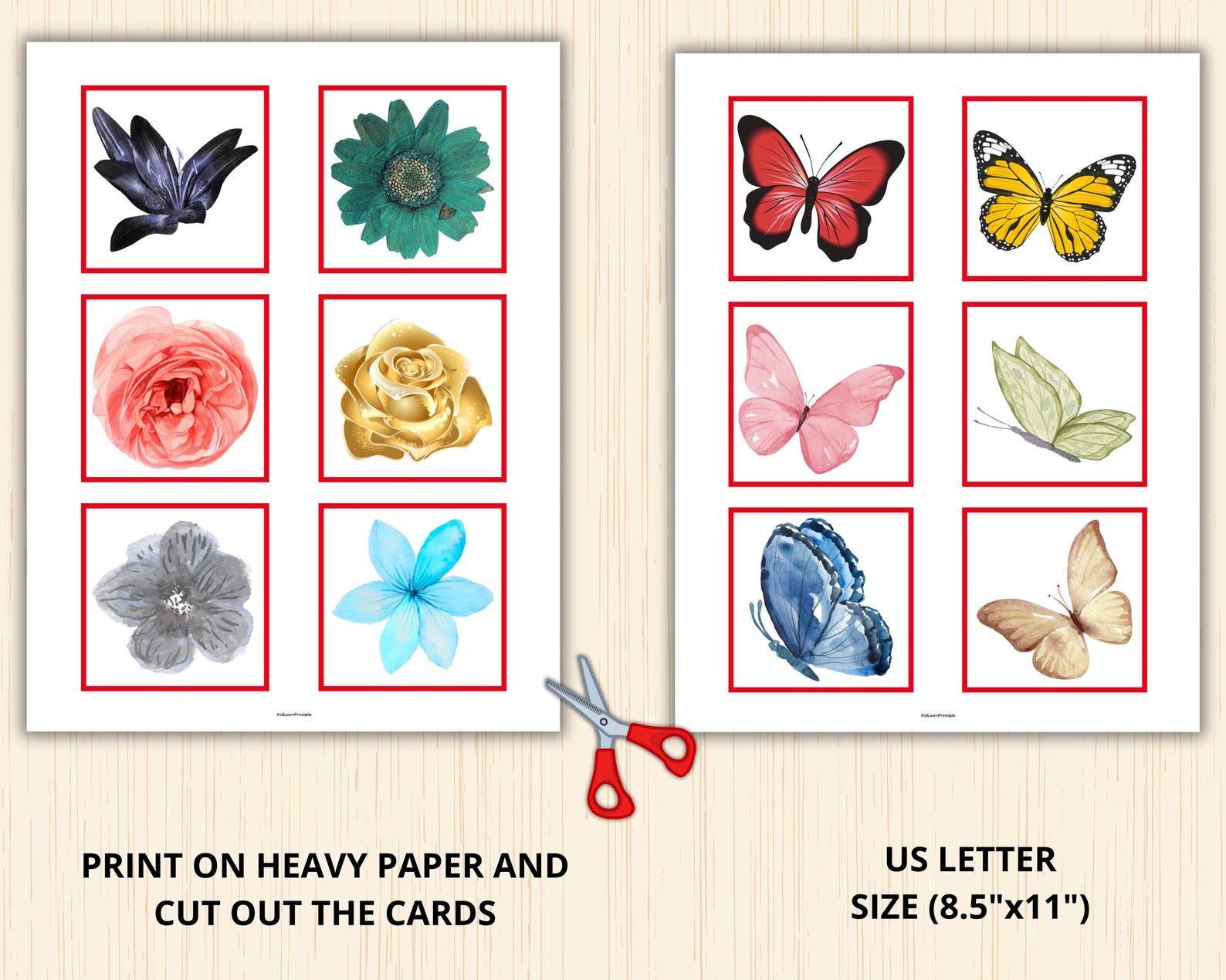 Flower Butterfly Color Matching,color Matching Game,spring Activity ...