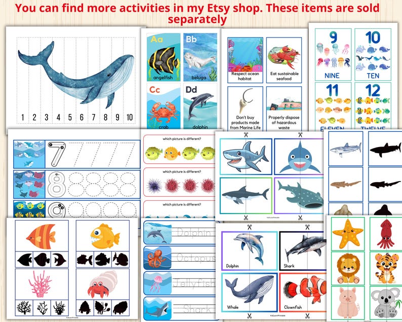 Fish Alphabet Match,ocean Animal Alphabet Matching,fish ABC Matching ...