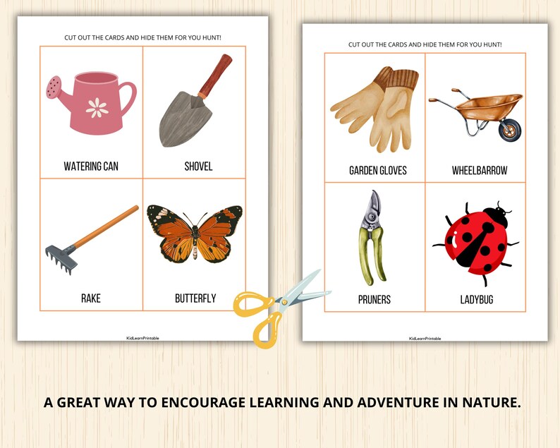 Gardening Scavenger Hunt,garden Treasure Hunt,backyard Scavenger Hunt ...