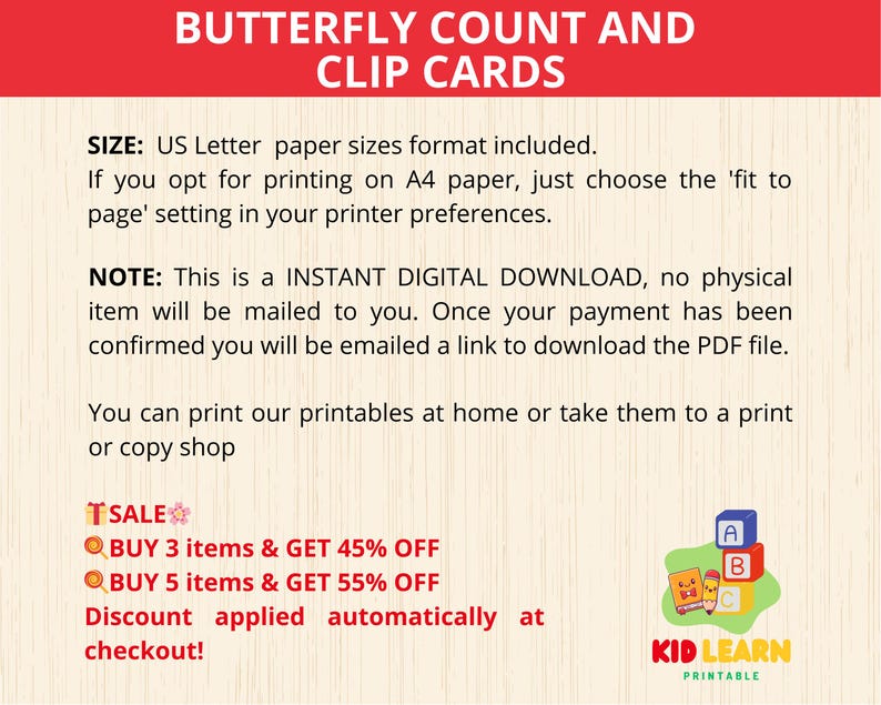 Butterfly Count and Clip Cards,spring Math Activity,numbers 1-10 ...