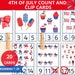4th of July Count and Clip Cards,numbers 1-20,4th of July Cards ...