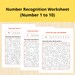 1-10 Number Recognition, Numbers Preschool, Math Worksheets , Find the ...