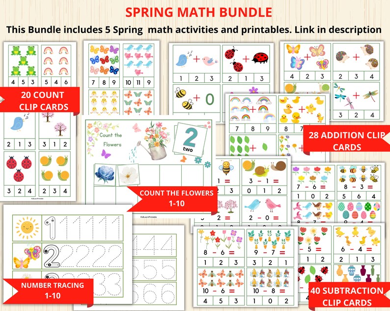 Spring Movement Cards, Kids Action Flashcards, Action Cards,montessori ...