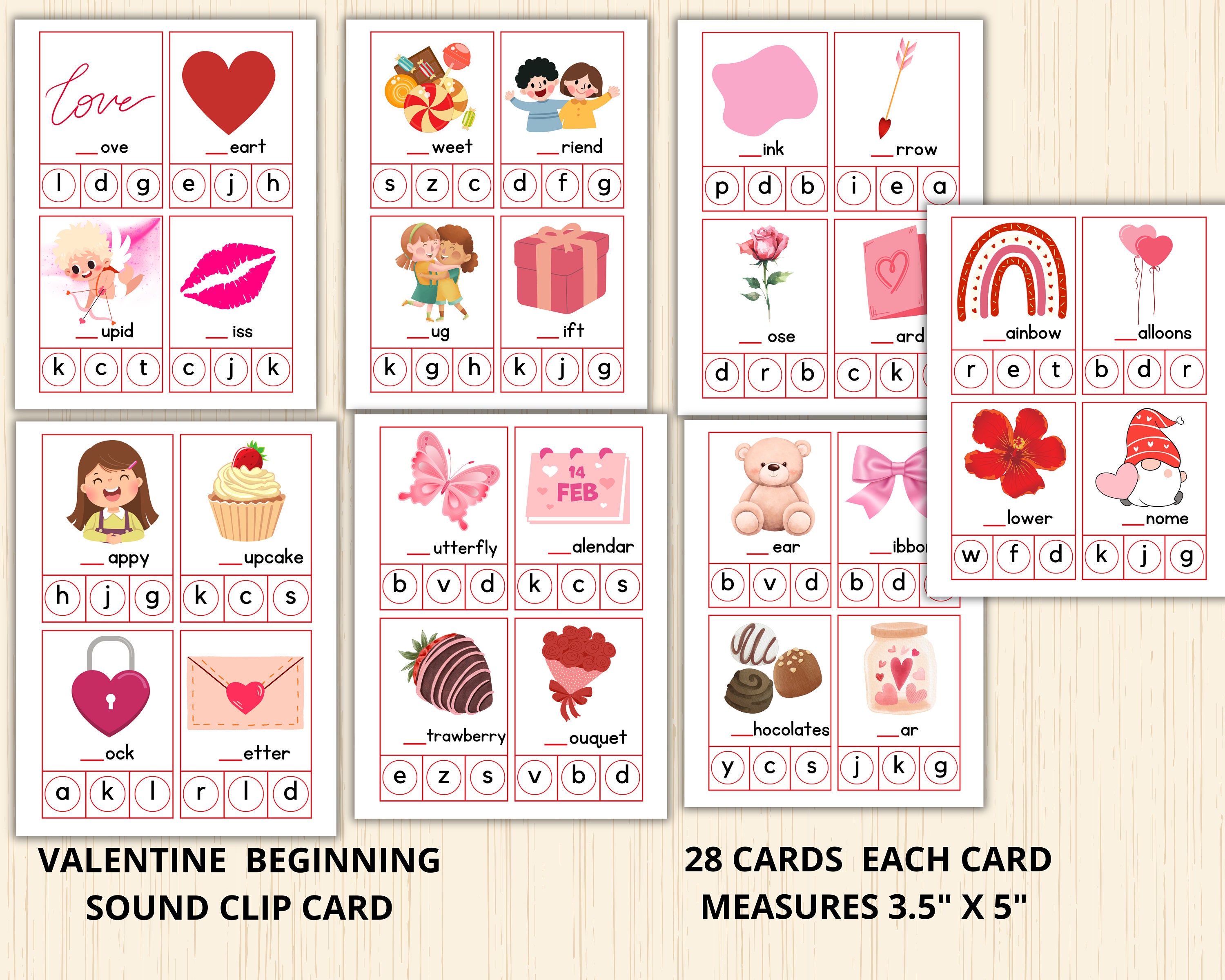 Valentine's Day Bundle, Preschool Busy Book, Preschool Game,valentine ...